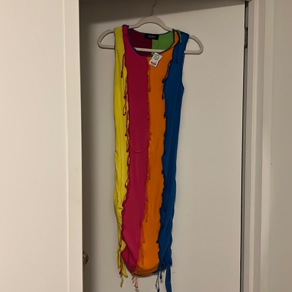 AKIRA | Dresses | Unique New With Tags Akira Color Block Rugged Dress ...